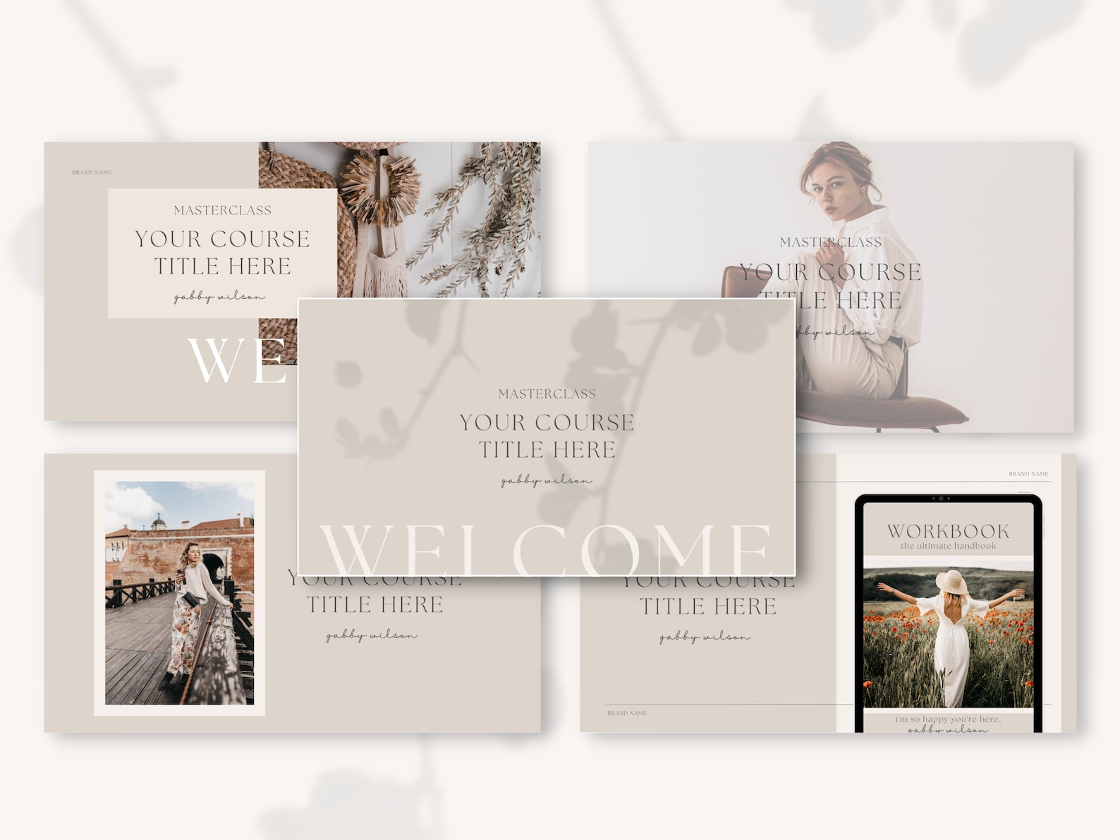 Online Course Slide Deck Template, Webinar Template, Course Creator ...