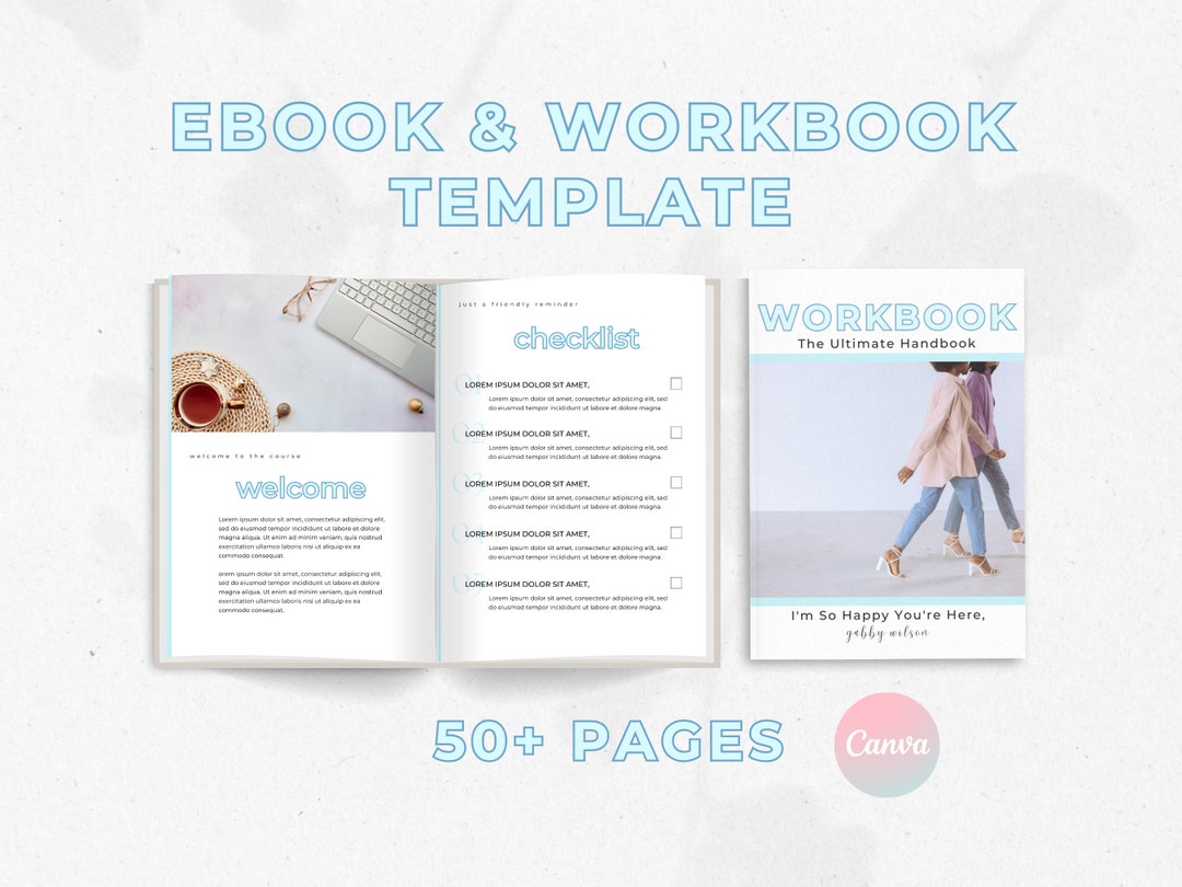 Ebook Template Canva, Coaching Workbook Template, Lead Magnet Template ...