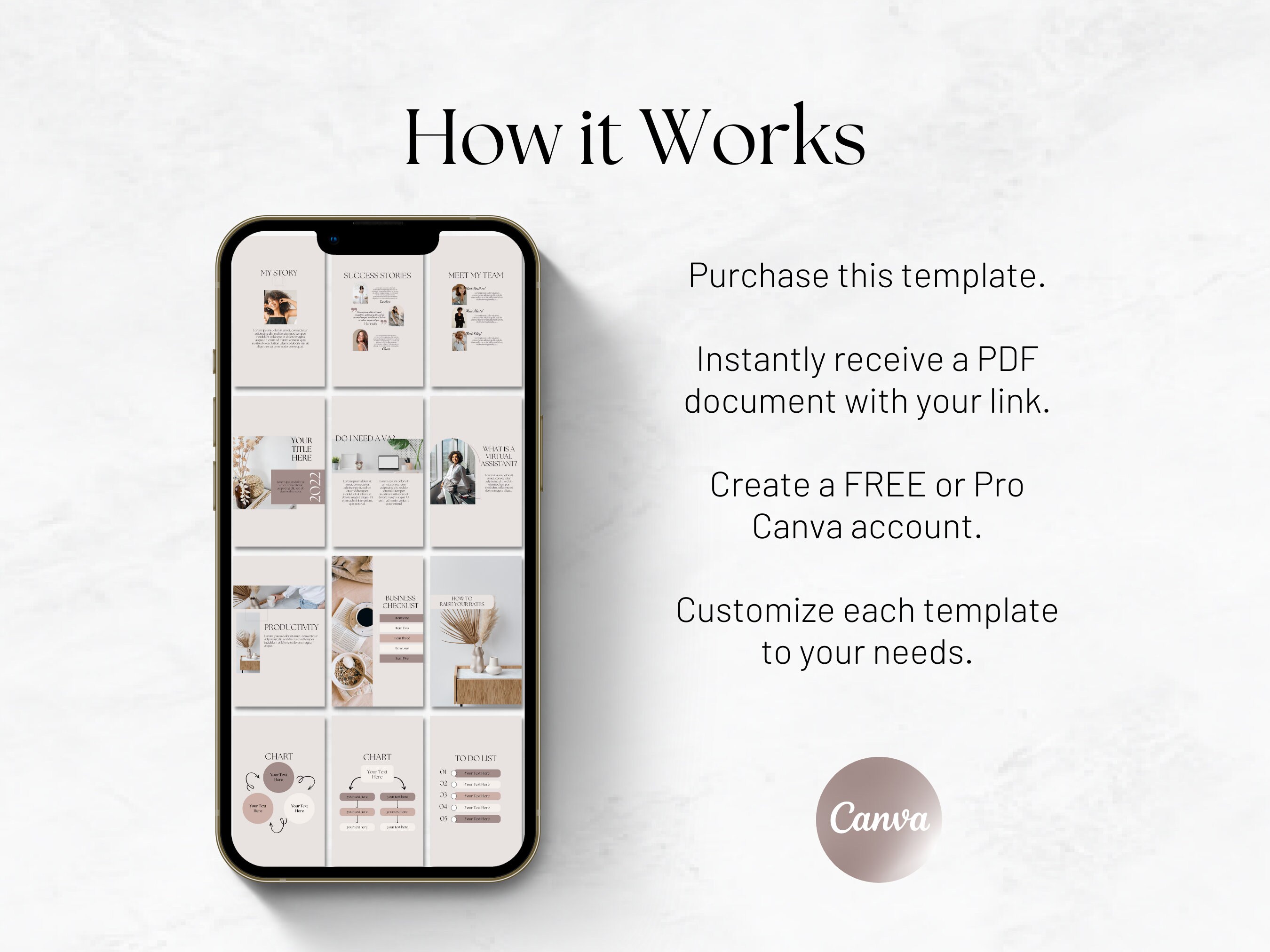 Virtual Assistant Instagram Story Templates VA Instagram - Etsy