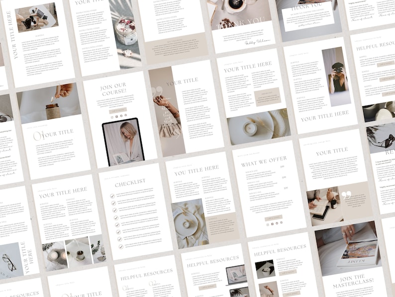 Editable Ebook & Workbook Template for Canva | Coaching Workbook ...