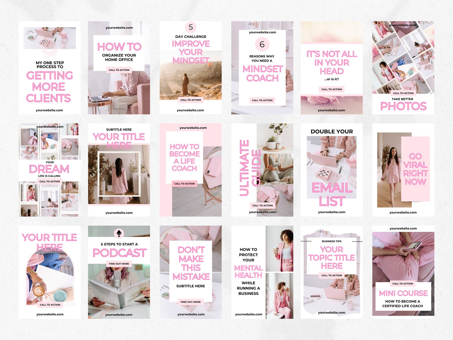 Pinterest Pin Templates, Pinterest Templates, Pinterest Templates Canva ...