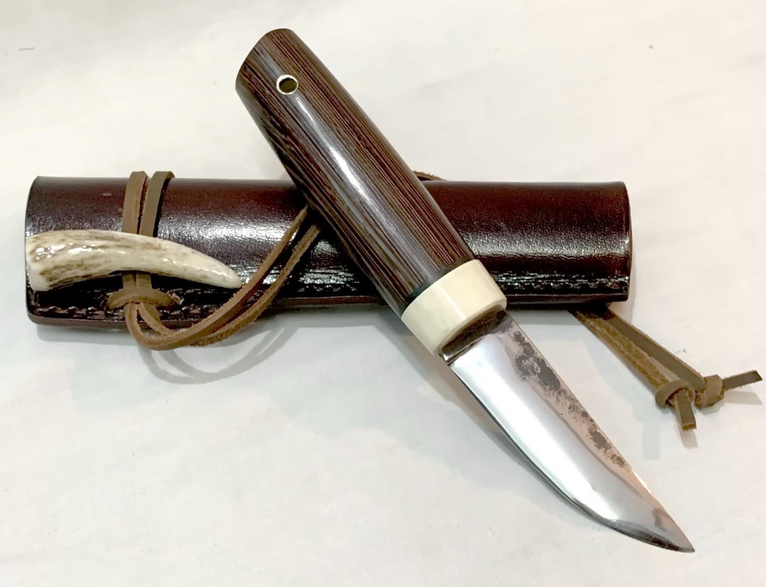 Handmade Yakutian Knives, 9-cm Long D2 Steel Blade, Convex Edge Yakut ...