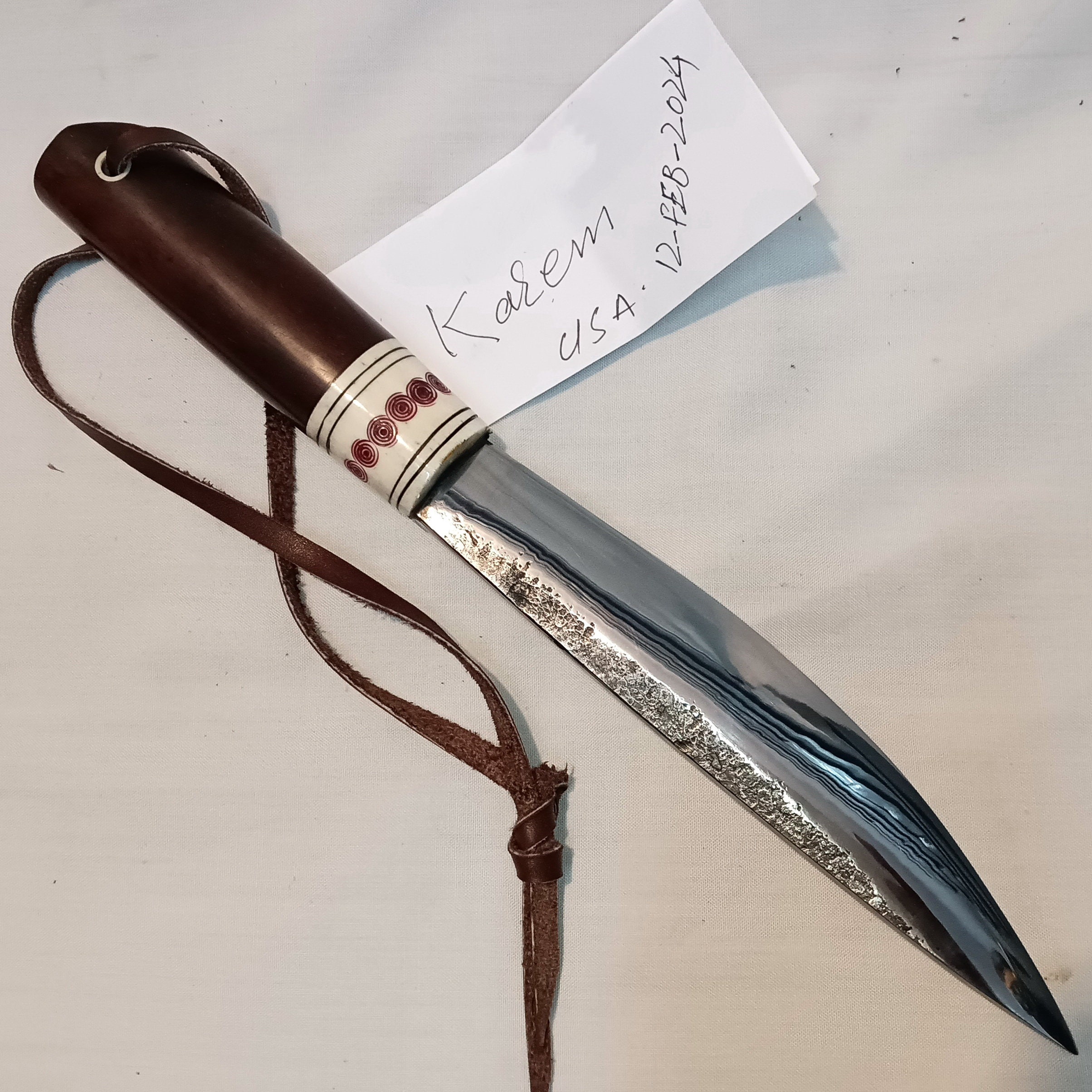 Best Hand Forged Yakut Knife, Right Hand Outdoor Camping, Fishing ...