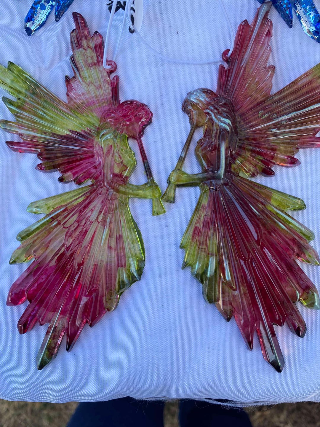 Resin Angel Ornaments - Etsy