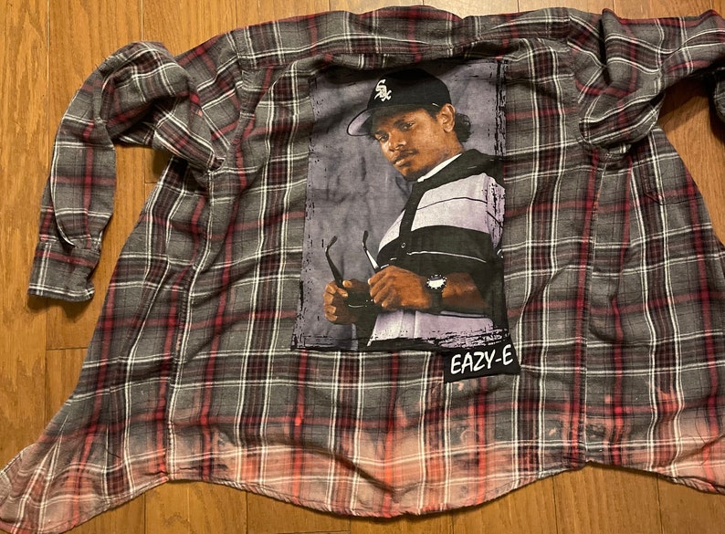 Eazy-e Acid Wash Flannel - Etsy