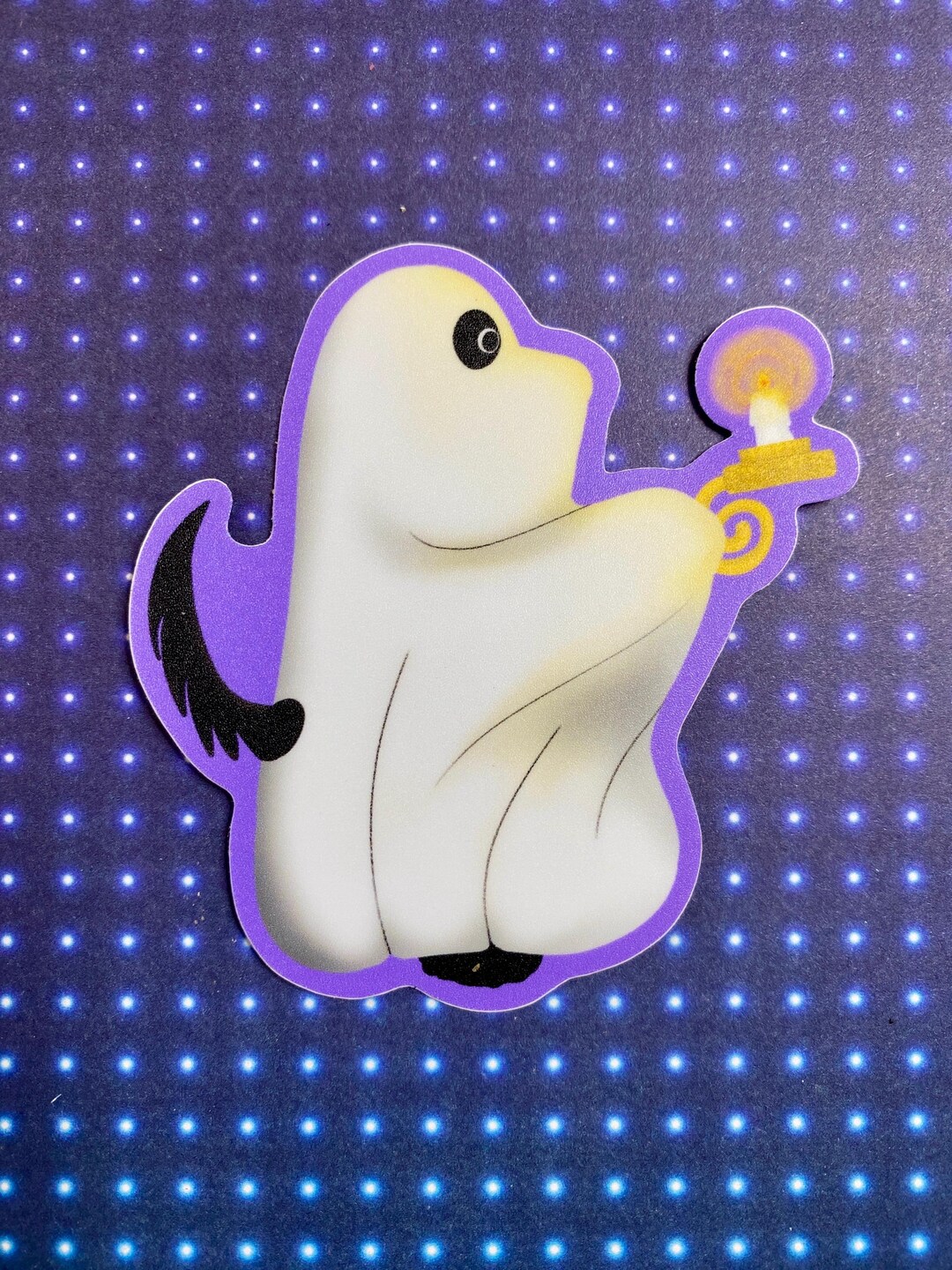 Ghost Dog Vinyl Sticker - Etsy