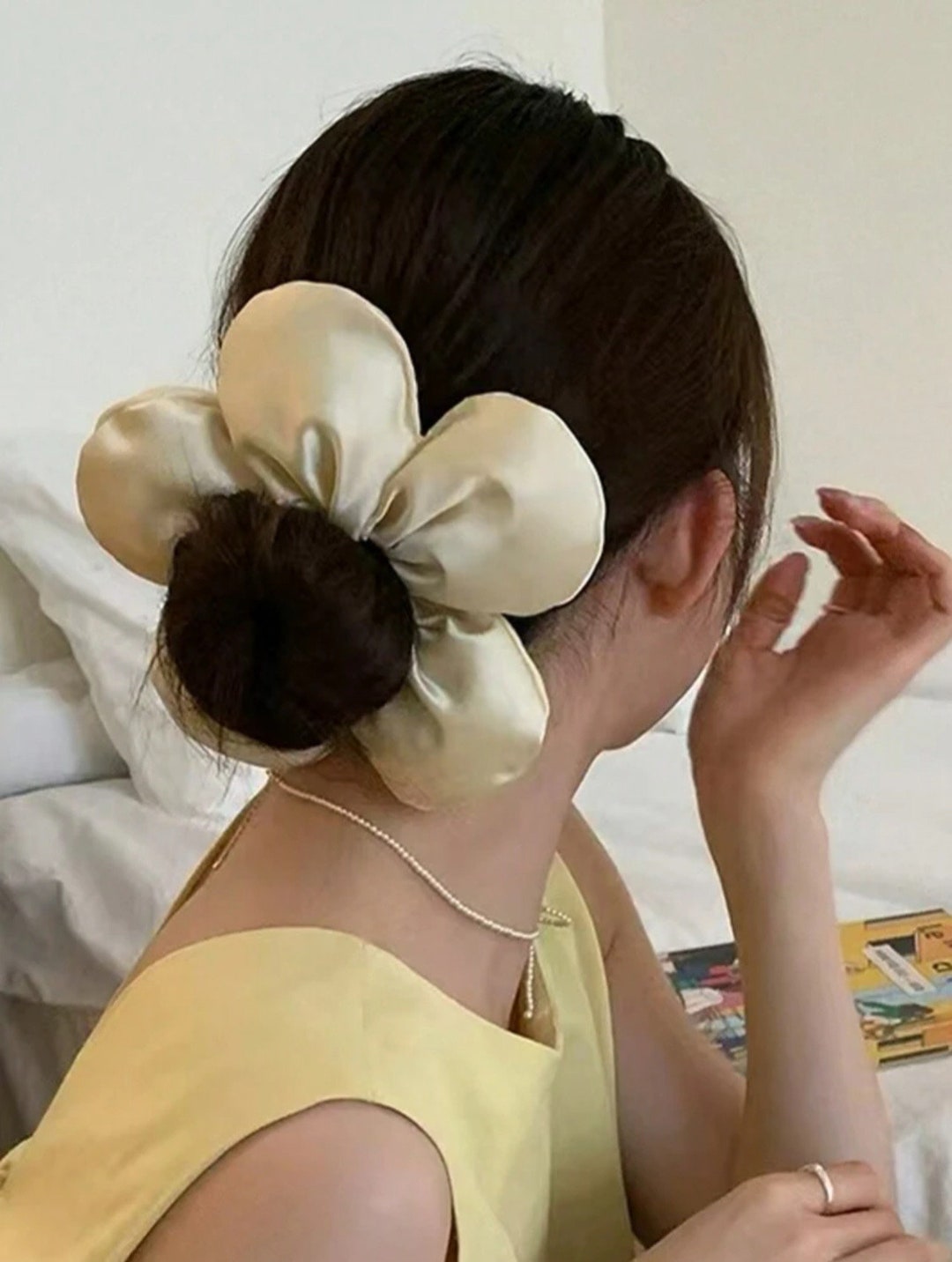Chou Chou Flower Scrunchies - Etsy
