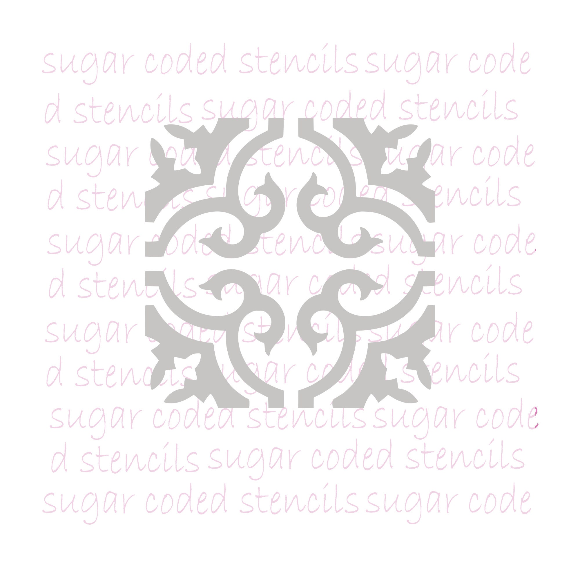 Amalfi Coast Tile 2 Layer Silk Screen Cookie Stencil - Etsy