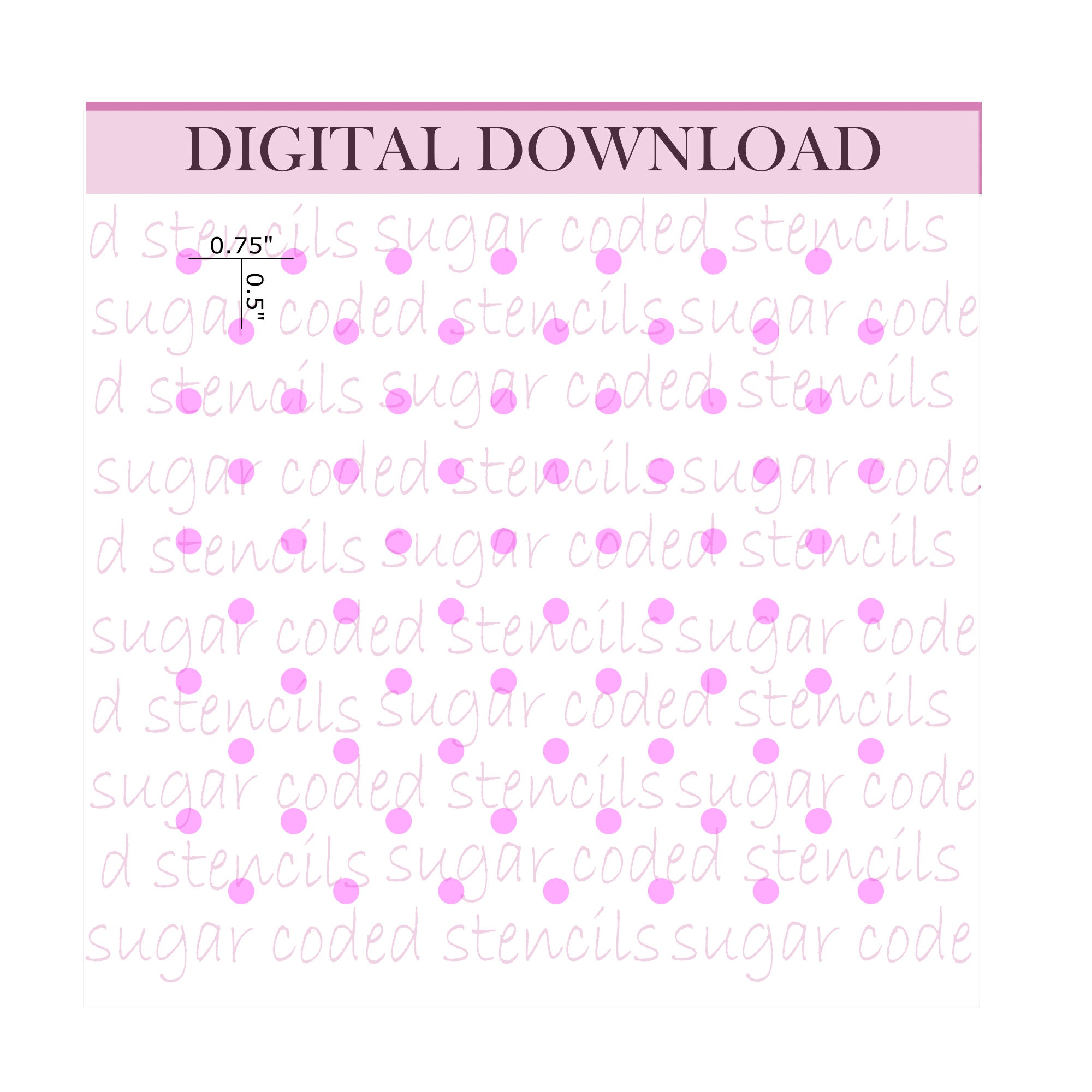 Polka Dots Medium 3/16 Dots Bundle SVG, EPS, PNG, Cricut, Cutting File ...