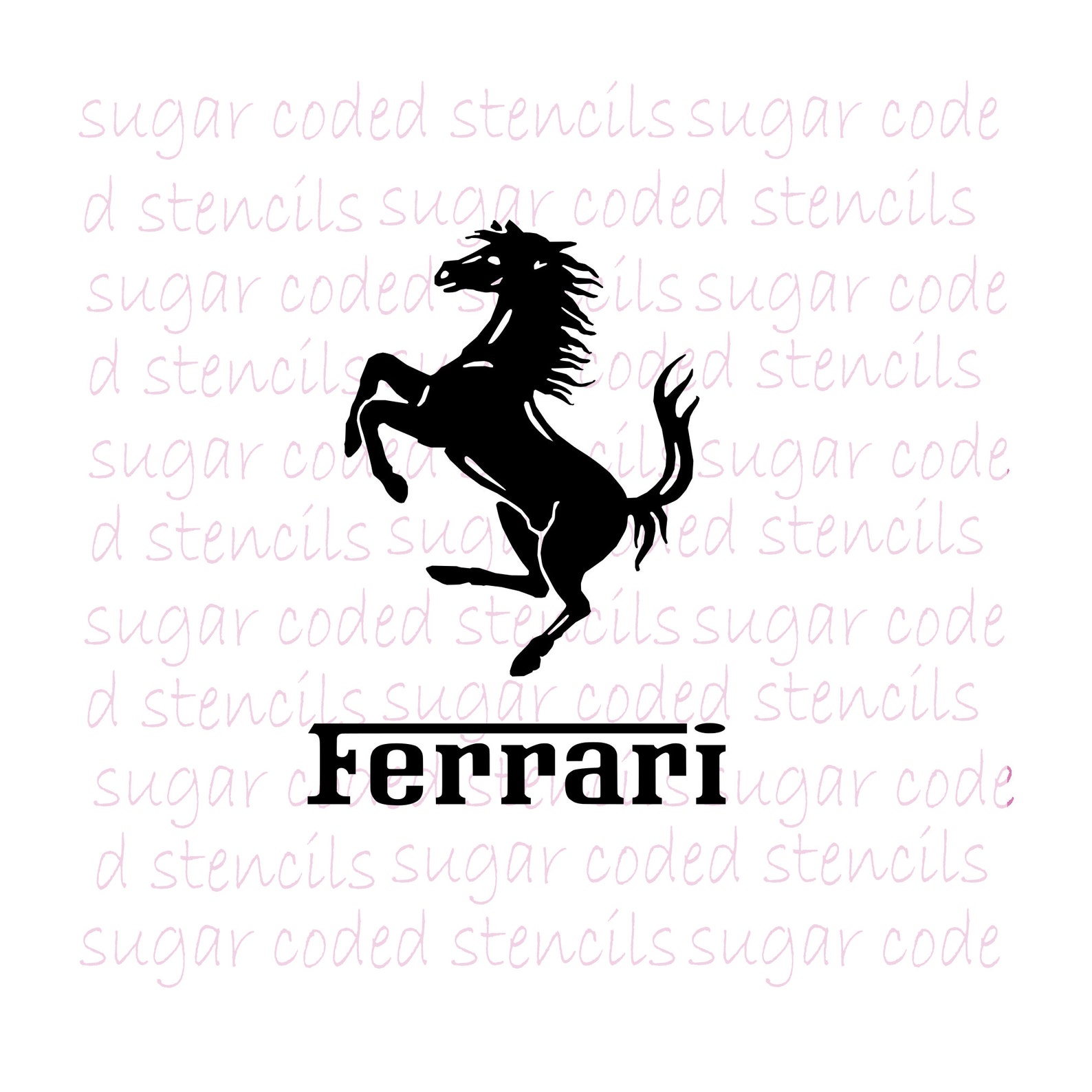 Ferrari Logo Silk Screen Cookie Stencil - Etsy
