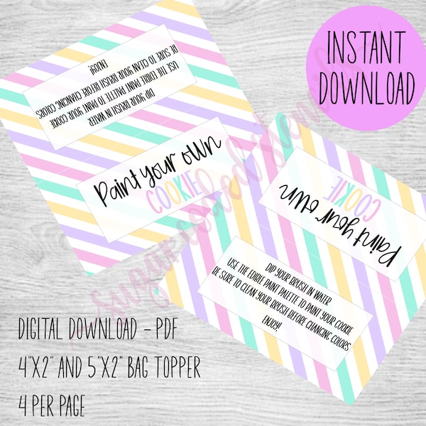 Easter Bag Toppers - Etsy