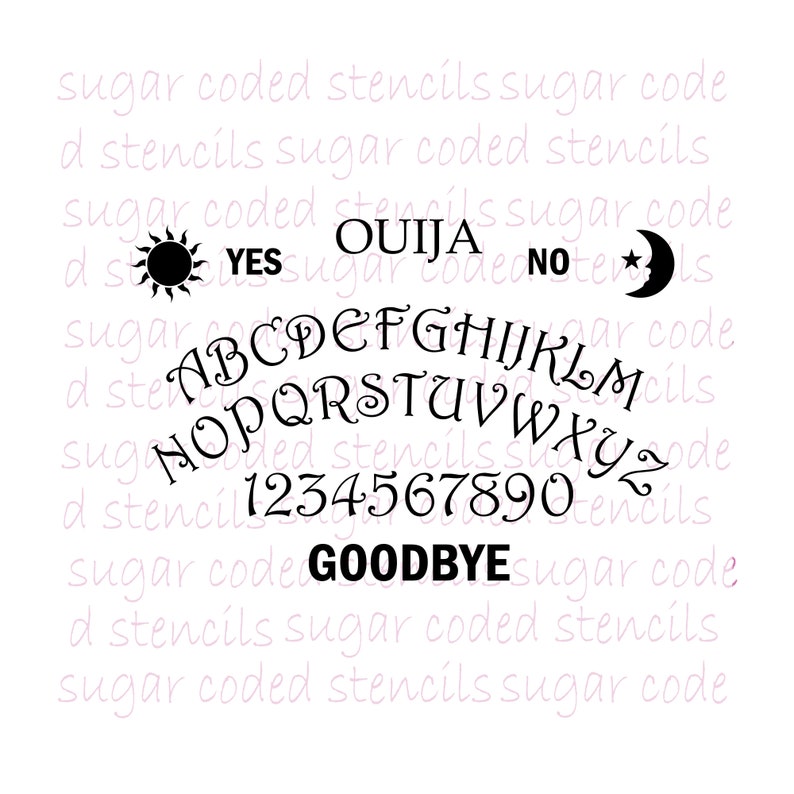 Ouija Board Spirit Board Silk Screen Cookie Stencil - Etsy