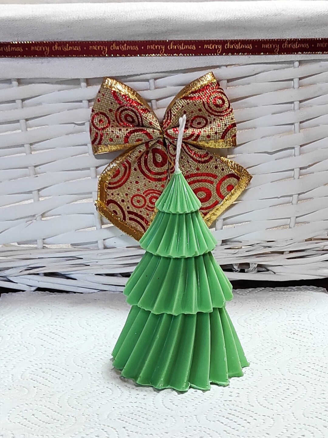 Green Tree Candle, Pine Tree Candle, Green Tree Decor, Scented Candle ...