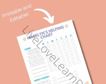 Daily Routine Chore Chart for Kids Responsibility Checklist My Daily to ...