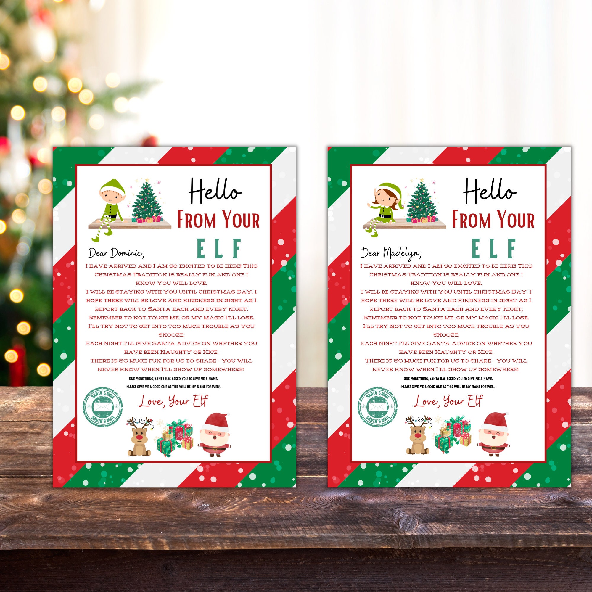 Elf Arrival Letter I'm Back Letter From Elf Hello From Elf Christmas ...