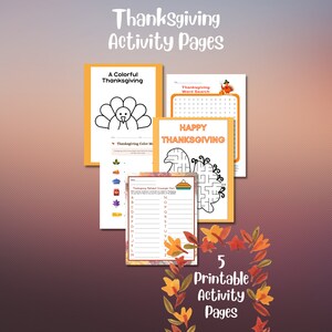 Printable Fall Activities for Kids Homeschool Worksheets - Etsy