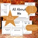 Student About Me, All About Me Printable Back to School, First Day of ...