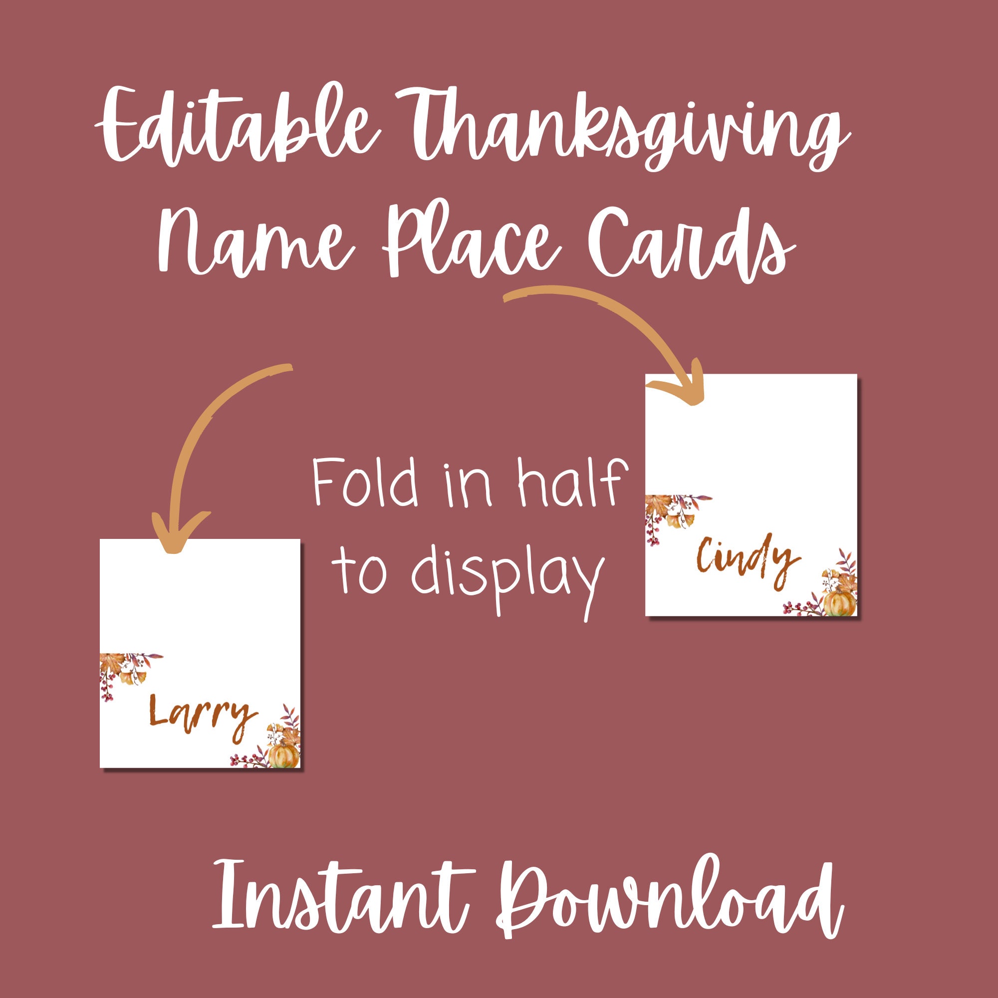Food Tent Template, Buffet Dish Label Cards, Editable Place Cards ...