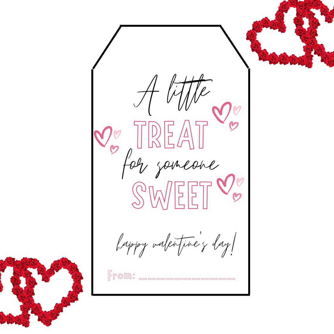 Valentines Day Gift Tags Gift Tags for Valentine's Day Printable PDF ...
