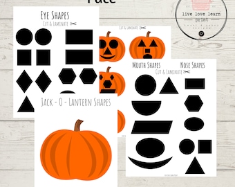 Halloween Jack-o-lantern Activity Sheets Pumpkin Toddler - Etsy