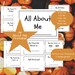 Student About Me, All About Me Printable Back to School, First Day of ...