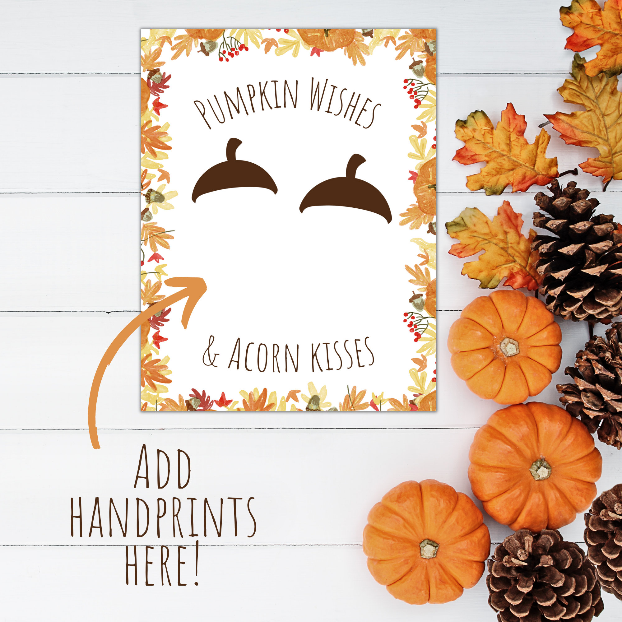 Fall Preschool Arts and Crafts Pumpkin Wishes and Acorn - Etsy