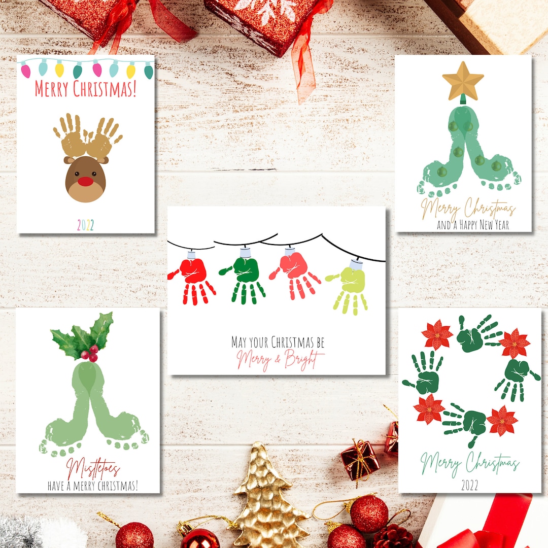 Hand Print Art, Printable, Christmas, Toddler Activity, Toddler Craft ...