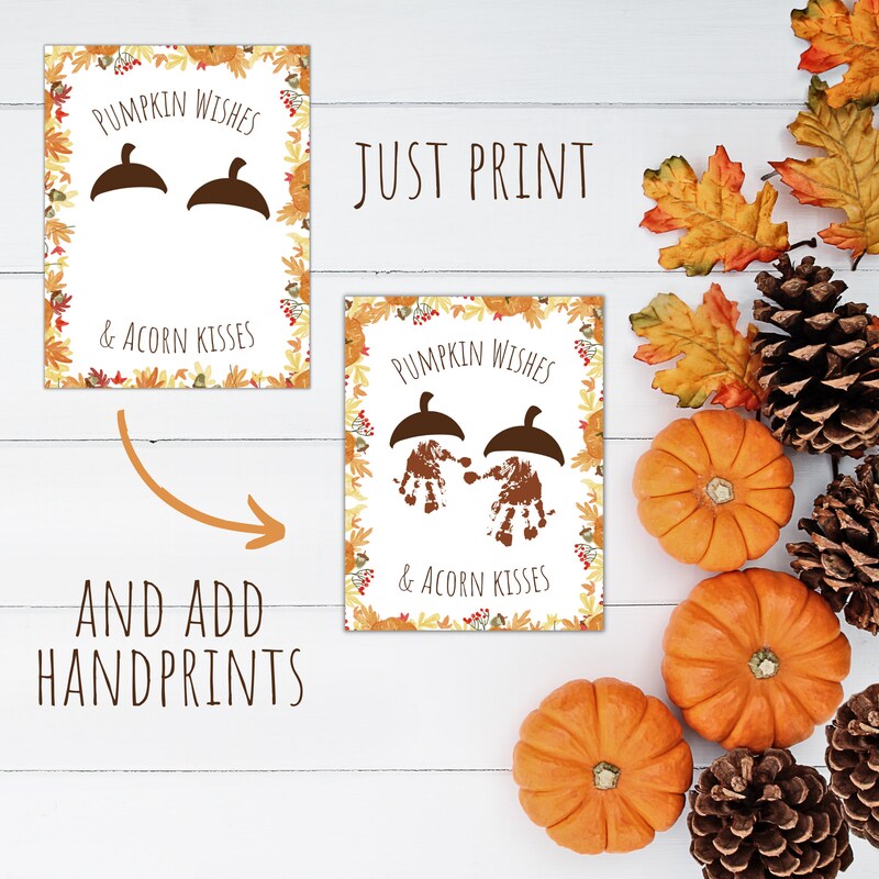 Acorn Handprint - Etsy