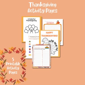 Printable Fall Activities for Kids Homeschool Worksheets - Etsy