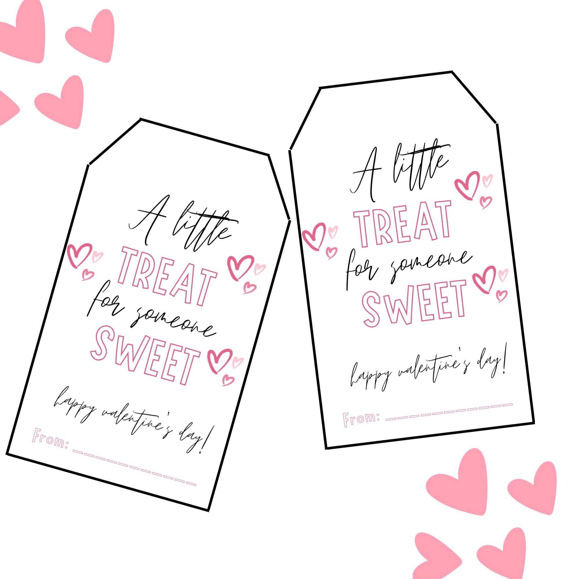 Valentines Day Gift Tags Gift Tags for Valentine's Day Printable PDF ...