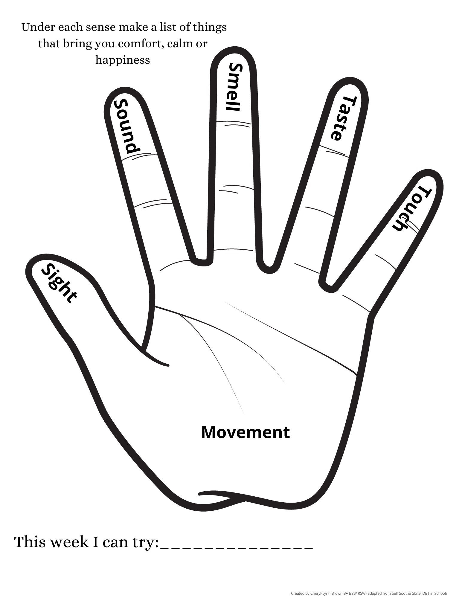 DBT Distress Tolerance Self Soothe Home Practice PDF - Etsy