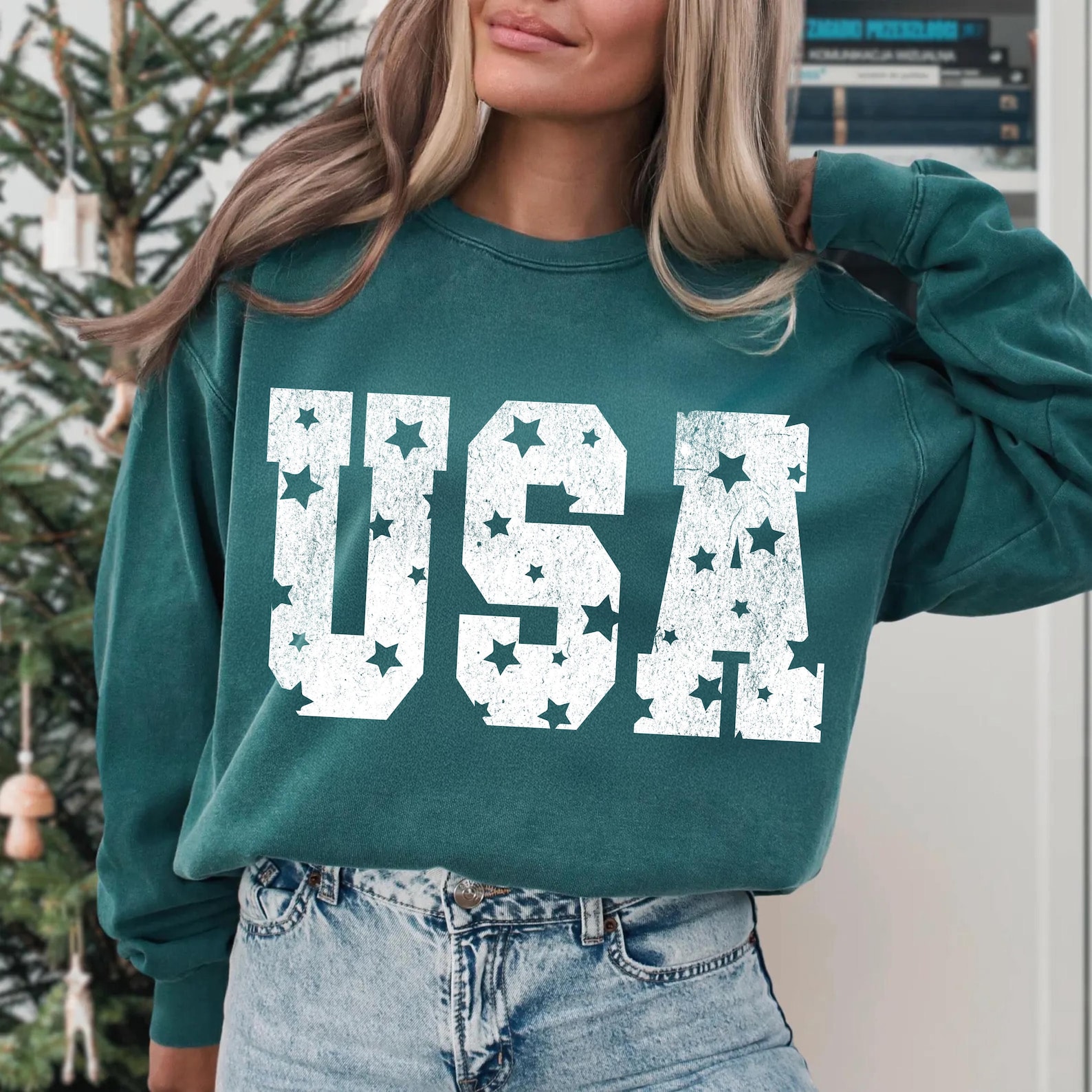 USA Distressed Stars Sublimation Design, 4th of July Shirt PNG, Grunge ...