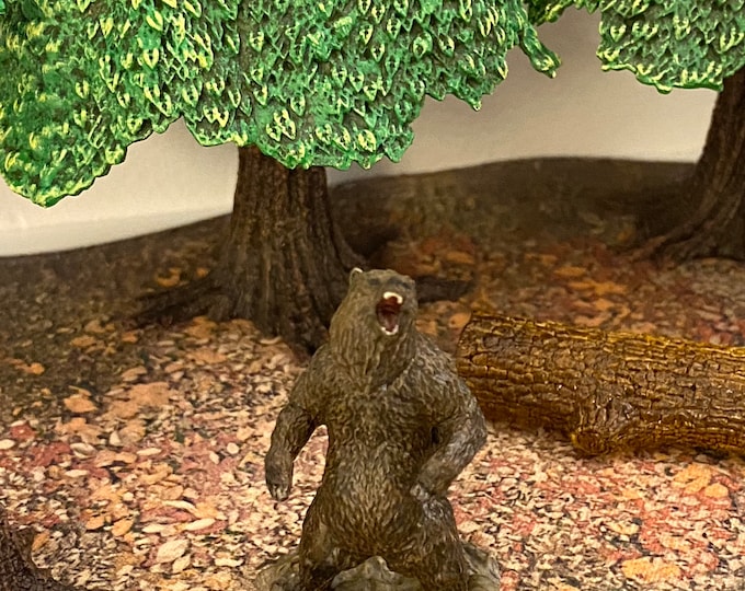 Hand Painted Grizzly Bear Familiar Animal Companion Beast Miniature for ...