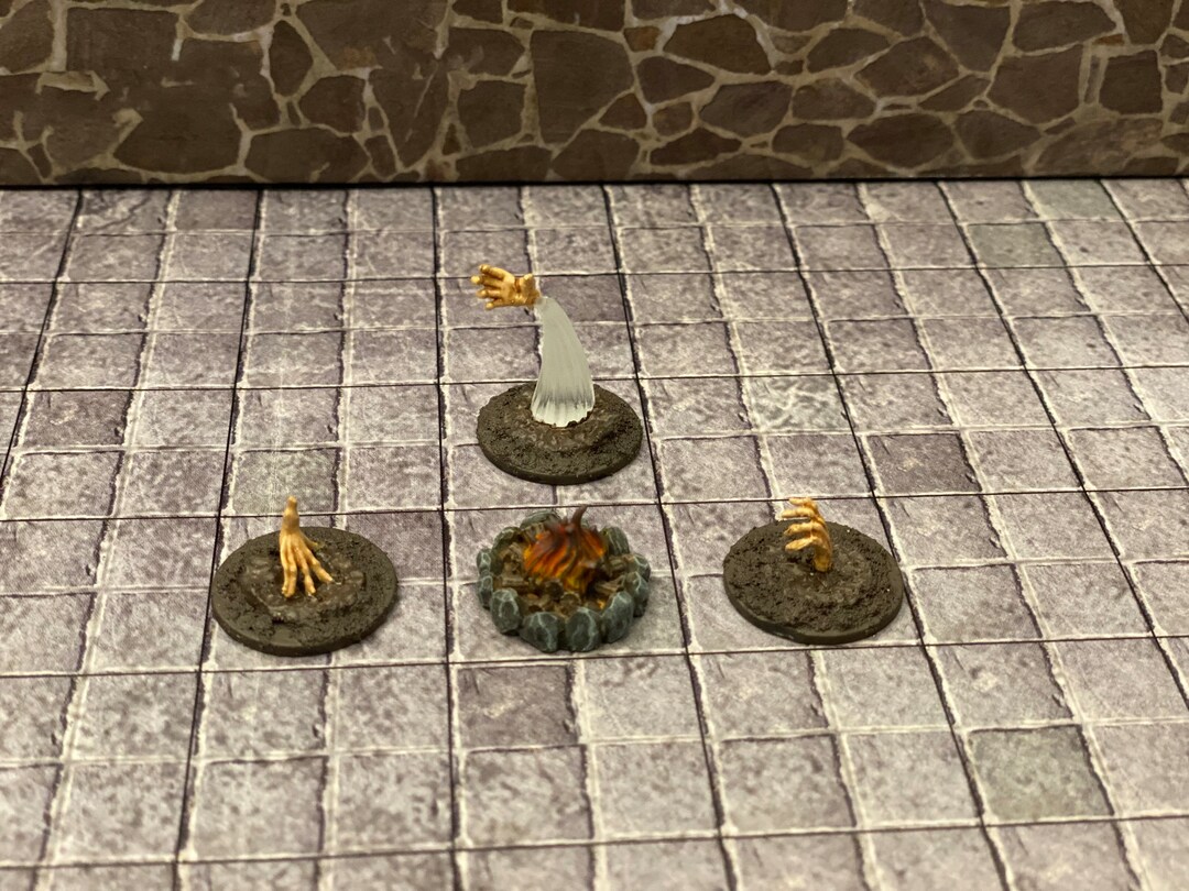 Set of Zombie or Mage Hand Mini for Your DND Dungeons and - Etsy