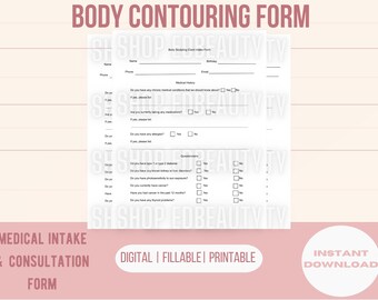 Body Contouring Consultation Form - Etsy