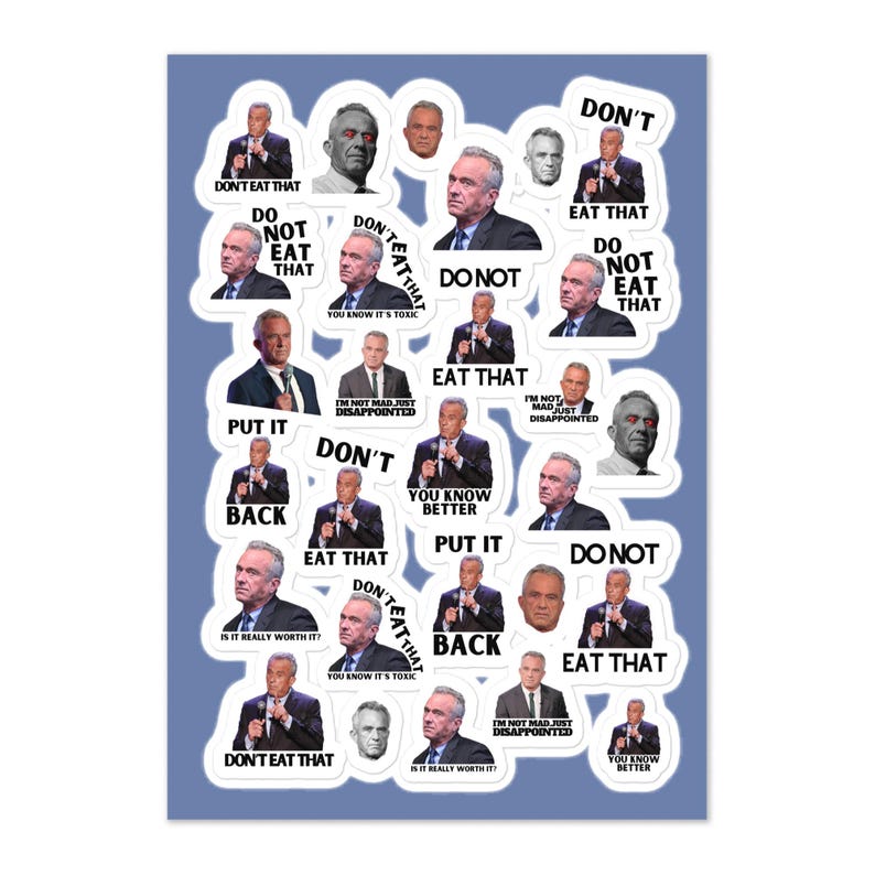 MAHA RFK Jr. Meme Sticker Pack Funny Stickers Political Humor Gift ...