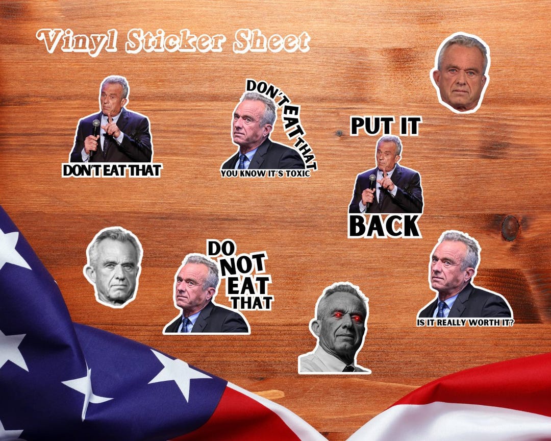MAHA RFK Jr. Meme Sticker Pack Funny Stickers Political Humor Gift ...