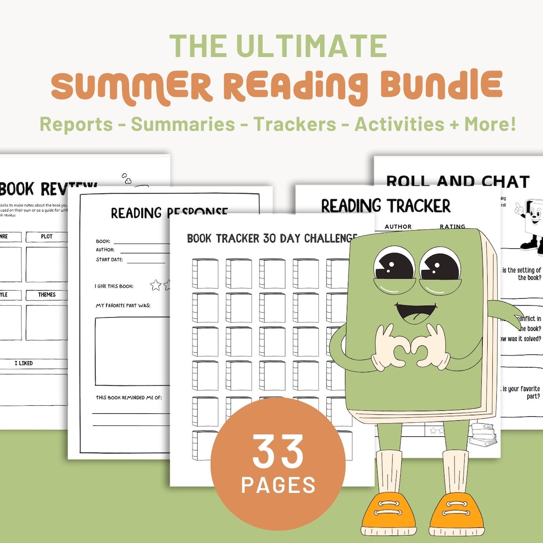 The Ultimate Summer Reading Bundle Track, Review, Retell,summarize ...