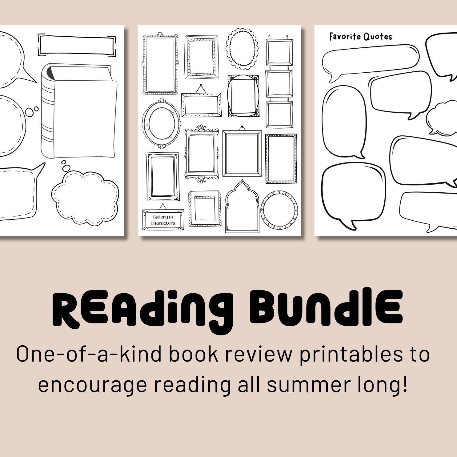The Ultimate Summer Reading Bundle Track, Review, Retell,summarize ...