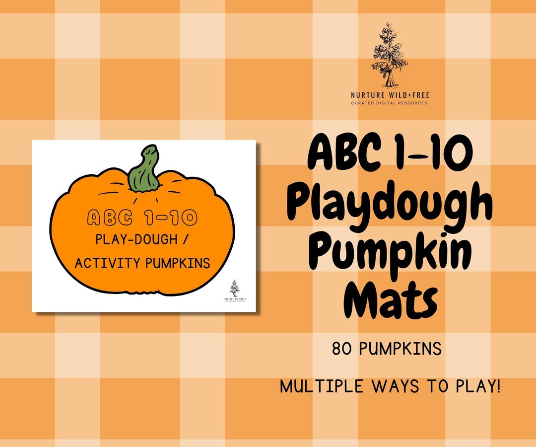 Thanksgiving Play Dough Mat Homeschool Activity for Kids Play Doh ...