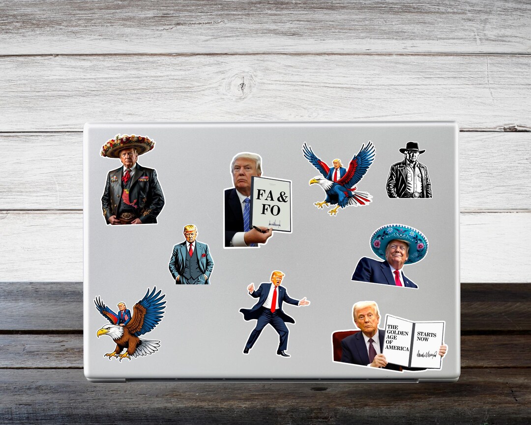 Funny Donald Trump Sticker Sheet Decal for Hard Hats, 45 47, Trump ...
