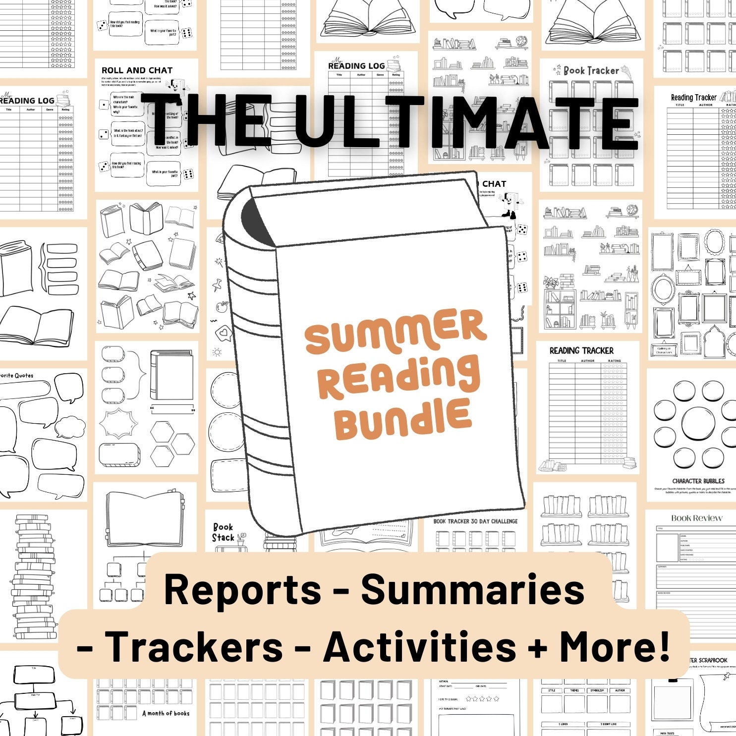 The Ultimate Summer Reading Bundle Track, Review, Retell,summarize ...