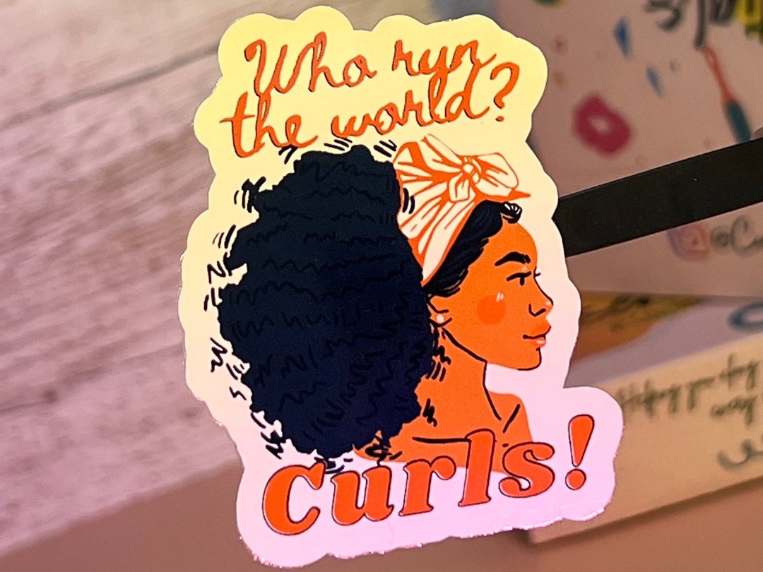 Curly Hair Support Stickers for Women Curly Girl Method - Etsy