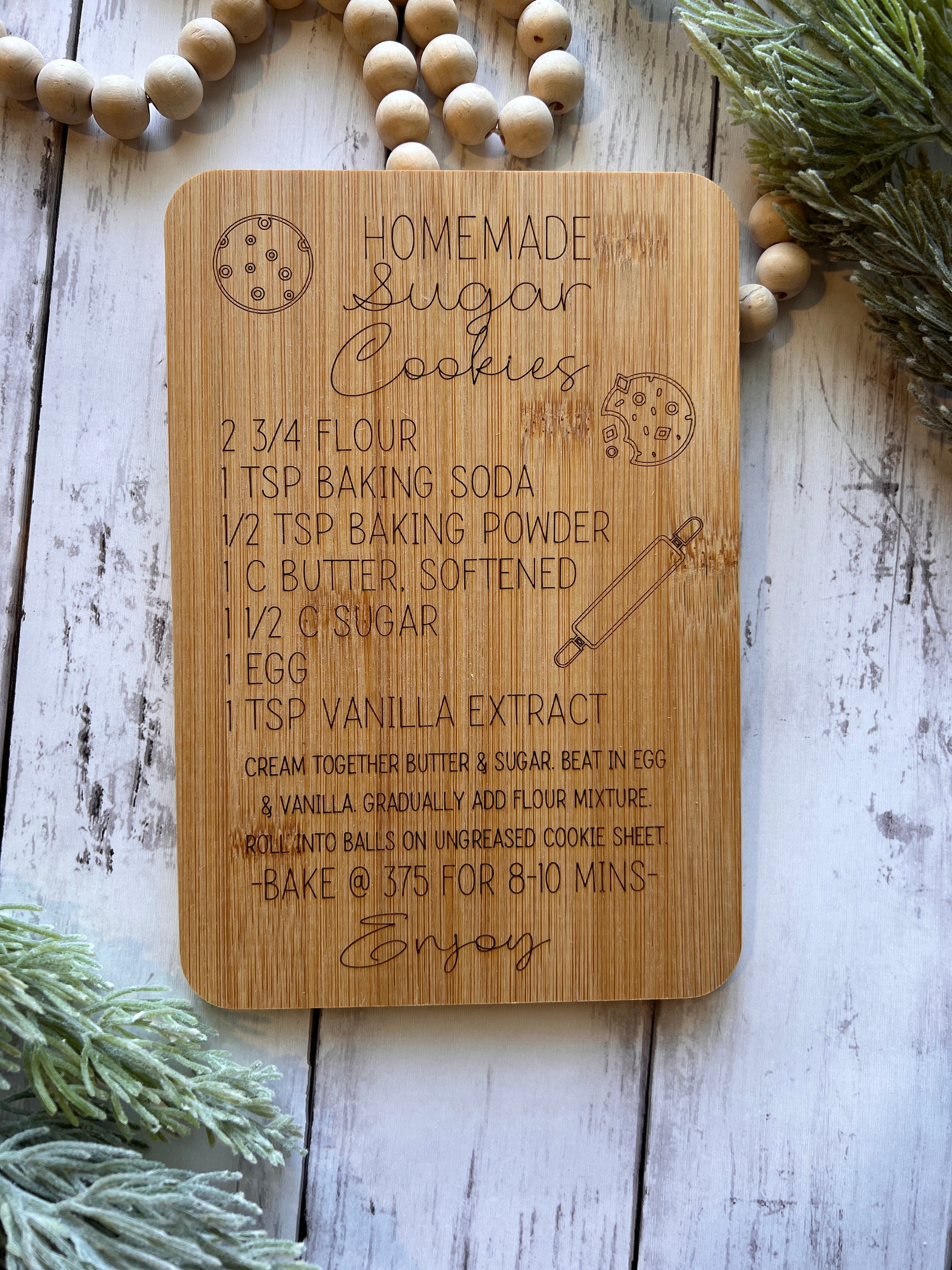 Holiday Christmas Recipe SVG, Kitchen SVG Bundle, Gingerbread Cookie ...