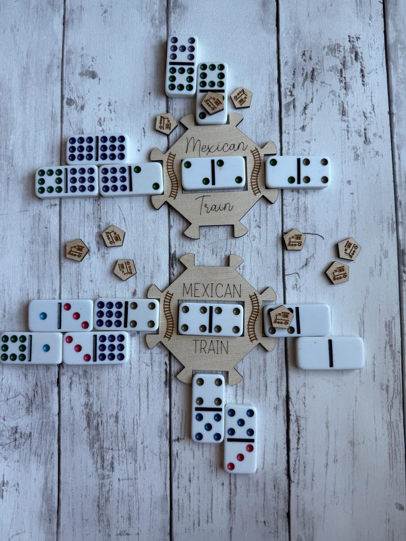 Family Mexican Train Game SVG, Digital Download, Domino Game, 8 Player ...