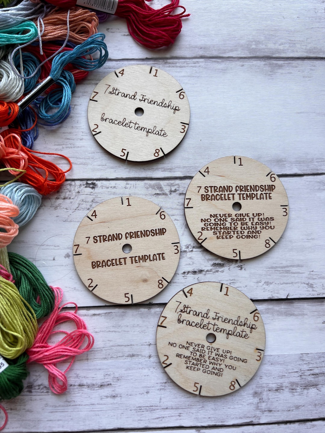 7 Strand Friendship Bracelet Kit SVG Digital Download,friendship ...