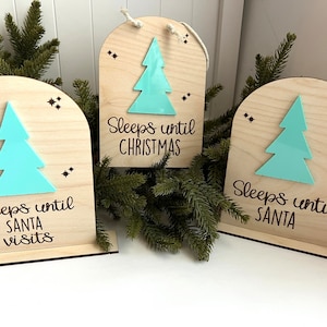 Sleeps Until Santa Visits SVG Digital Download, Dry Erase Santa ...