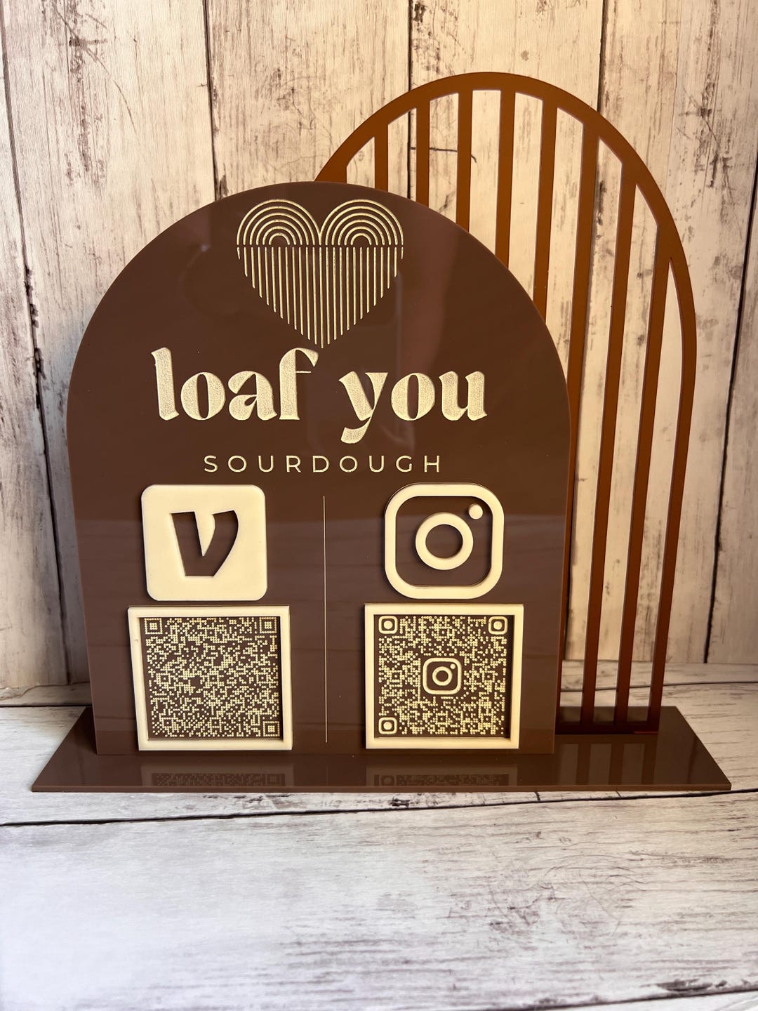 Double Arch Sign Slats SVG Template, Full Double Arch, Social Media ...