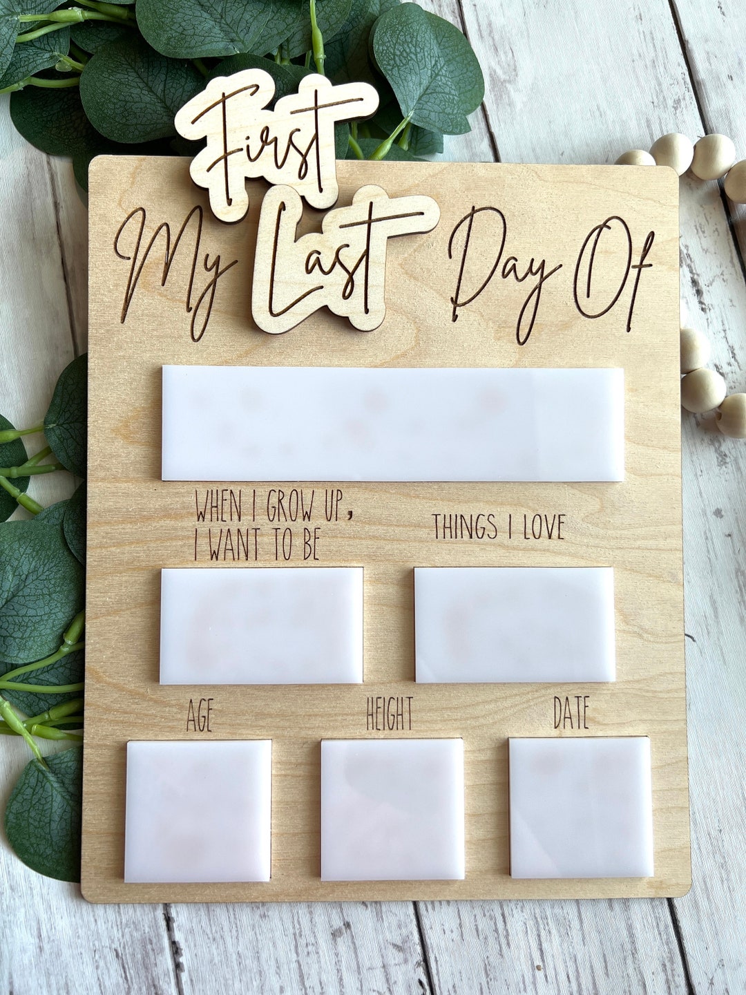 First & Last Day of School Sign Reusable SVG, First Day of School Board ...