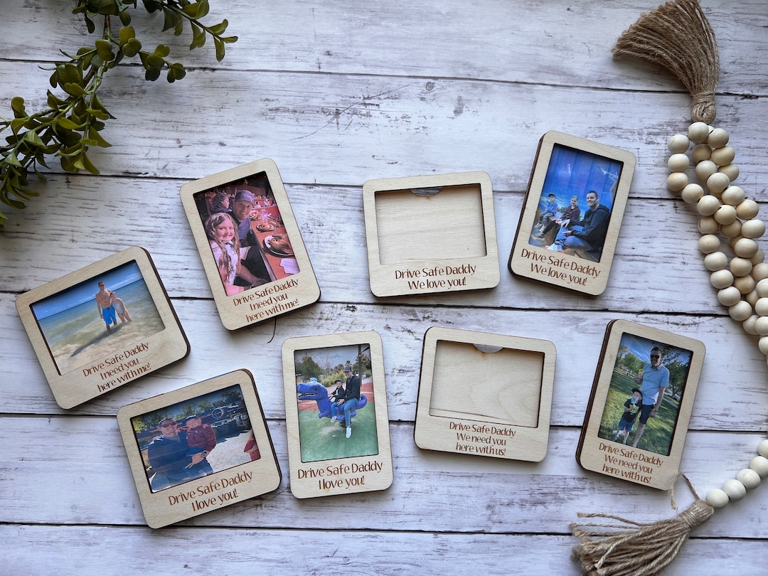 Drive Safe Dad Photo Holder Frame Car Visor, Digital Download SVG ...